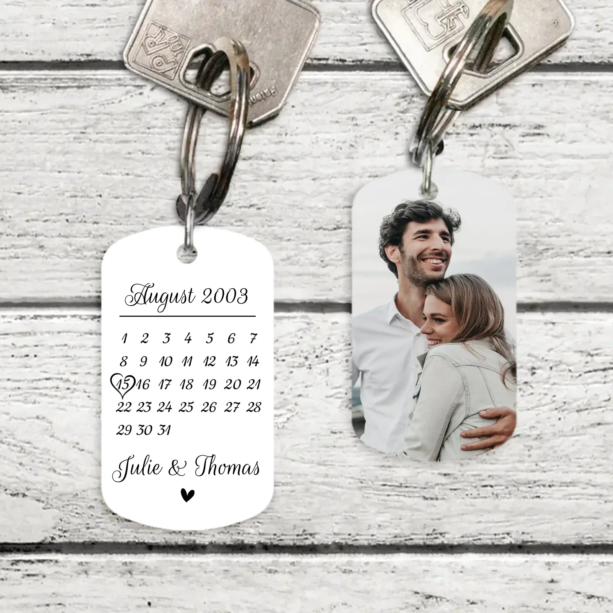 Our day - Personalized keychain for couples – Love & Faith USA
